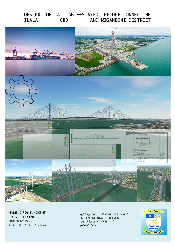 (PDF) Kivukoni Cable Stayed Bridge Design Report