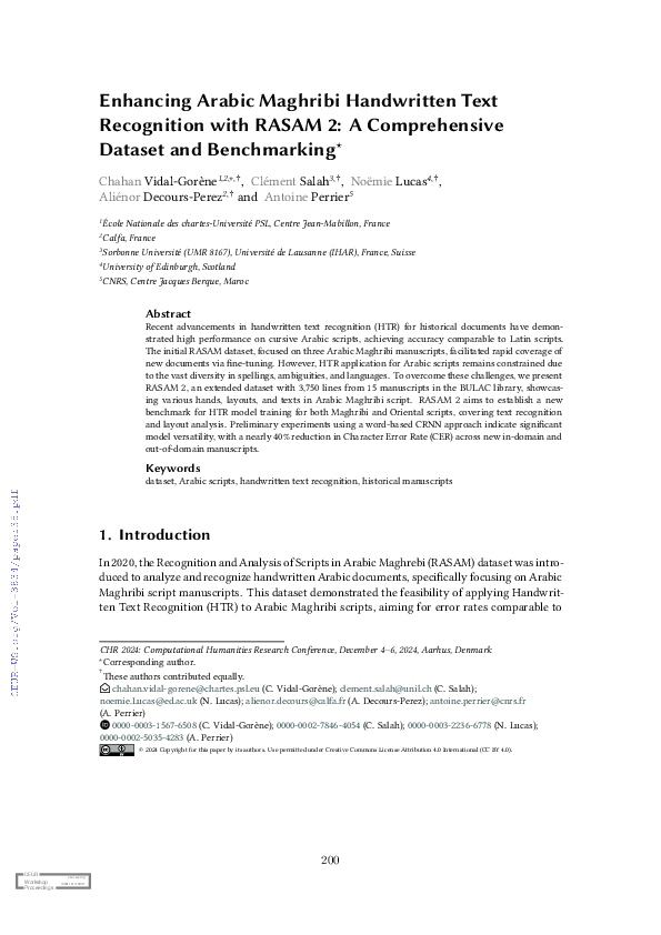 (PDF) Enhancing Arabic Maghribi Handwritten Text Recognition with RASAM ...
