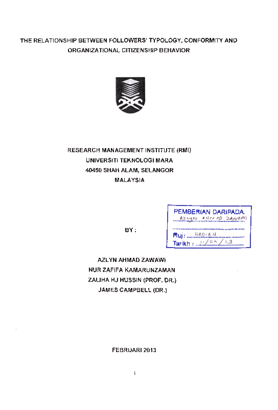 (PDF) The relationship between followers' typology, conformity and ...
