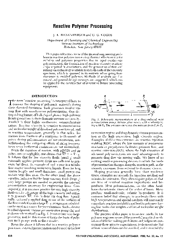 (PDF) Reactive polymer processing