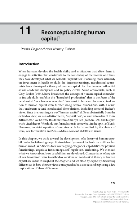 (PDF) Reconceptualizing human capital
