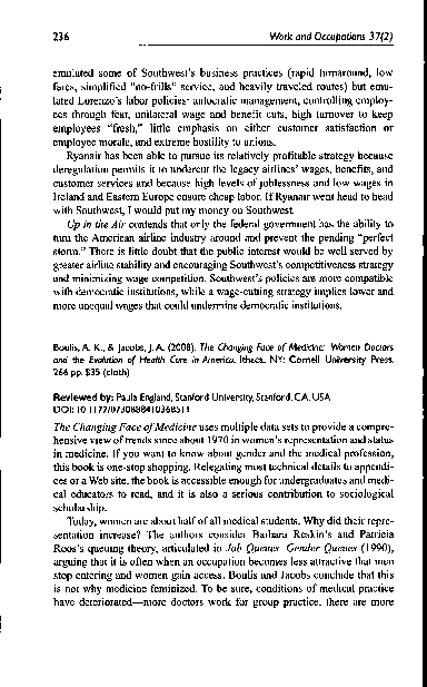 (PDF) Book Review: The Changing Face of Medicine: Women Doctors and the ...