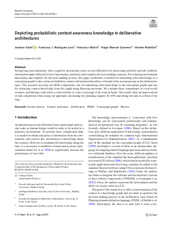 (PDF) Depicting probabilistic context awareness knowledge in ...