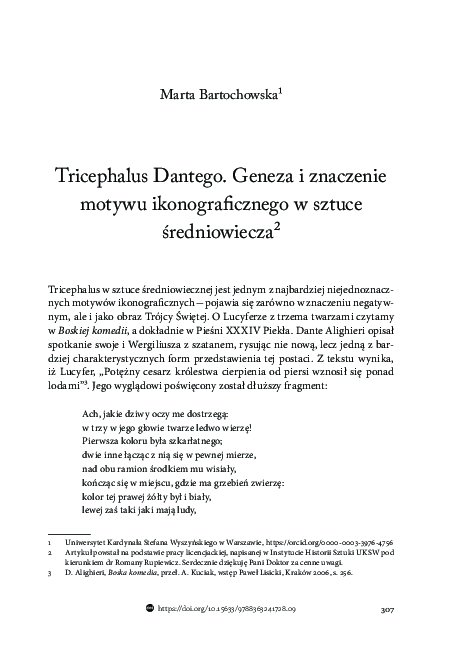 (PDF) Tricephalus Dantego. Geneza i znaczenie motywu ikonograficznego w ...