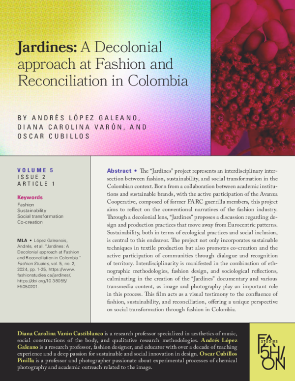 (PDF) Jardines: A Decolonial approach at Fashion and Reconciliation in ...