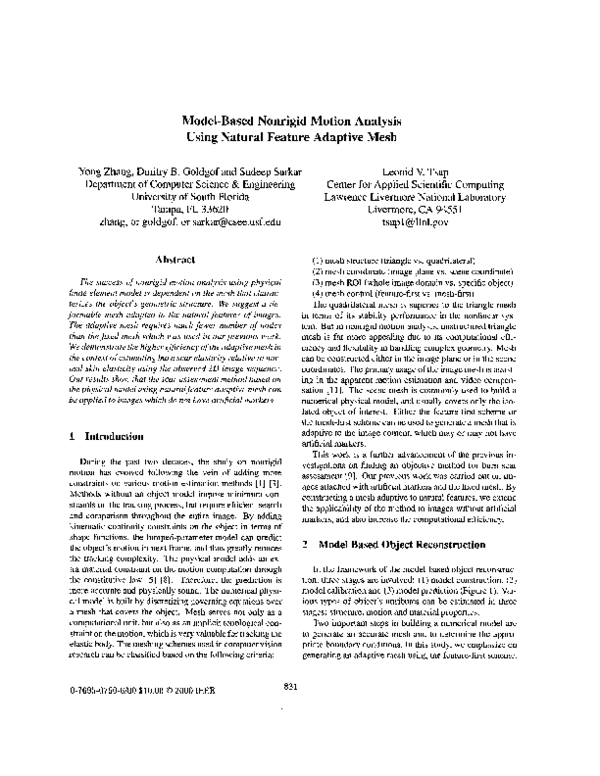 (PDF) Model-based versus knowledge-guided representation of non-rigid objects: a case study