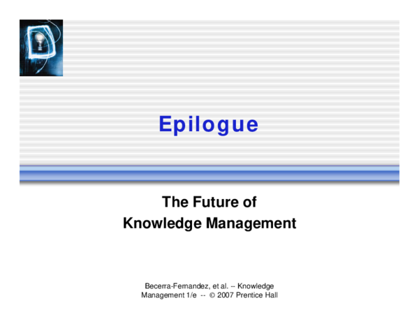 (PDF) The Future of Knowledge Management