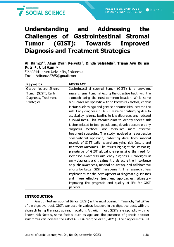 (PDF) Understanding and Addressing the Challenges of Gastrointestinal ...