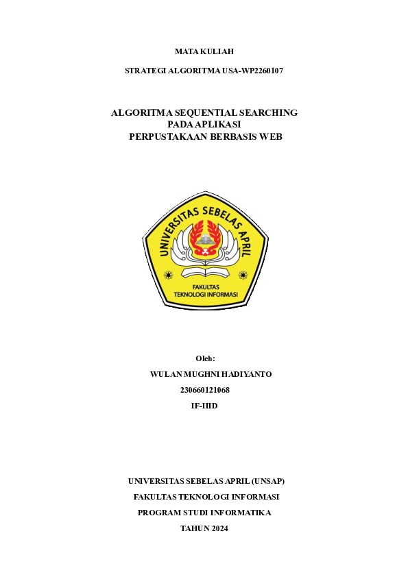 (PDF) MAKALAH ALGORITMA SEQUENTIAL SEARCHING