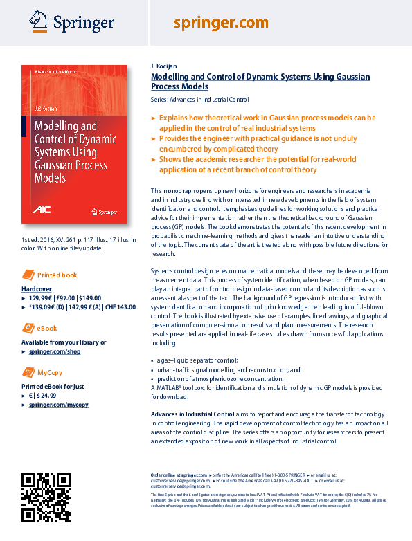 (PDF) Control with GP Models