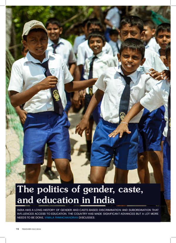(PDF) The politics of gender, caste, and education in India