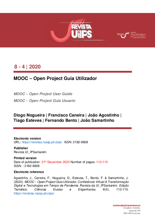 (PDF) MOOC – Open Project Guia Utilizador