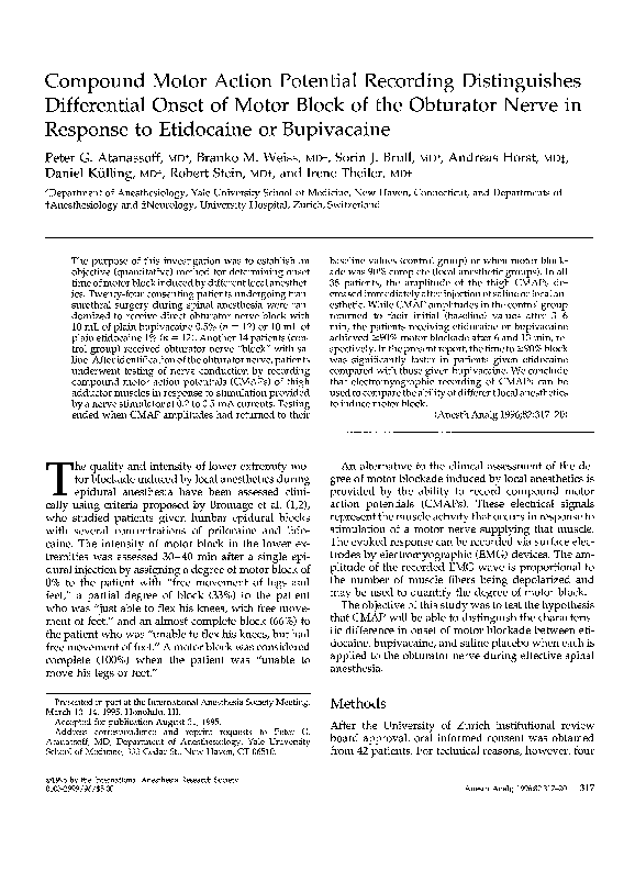 (PDF) Compound Motor Action Potential Recording Distinguishes ...