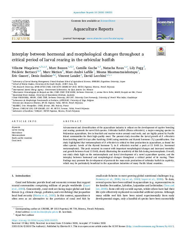 (PDF) Interplay between hormonal and morphological changes throughout a ...