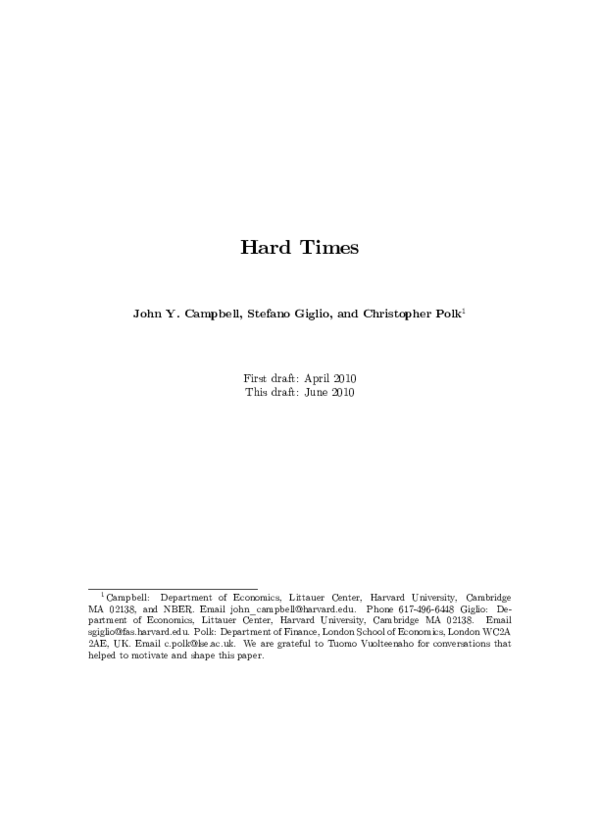 (PDF) Hard Times