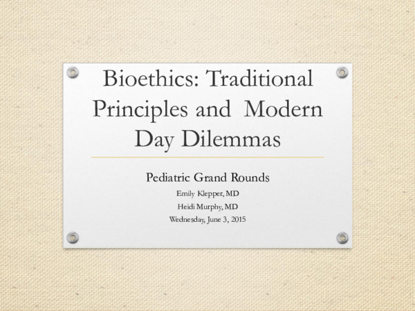 Pdf Pediatric Grand Rounds