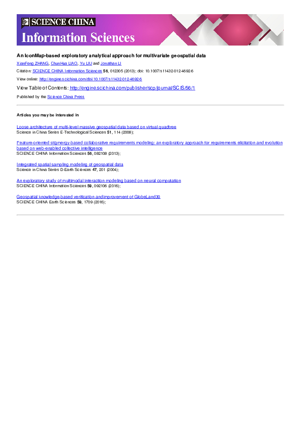(PDF) An IconMap-based exploratory analytical approach for multivariate geospatial data