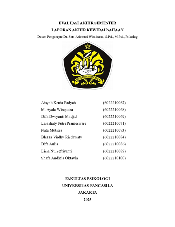 (PDF) EAS LAPORAN AKHIR KEWIRAUSAHAAN