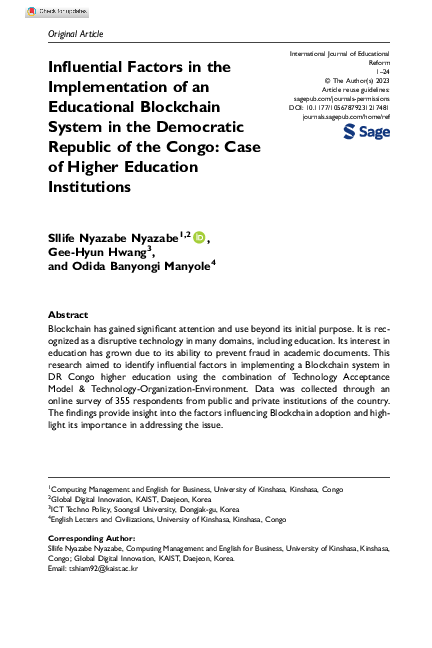 (PDF) Influential Factors in the Implementation of an Educational ...