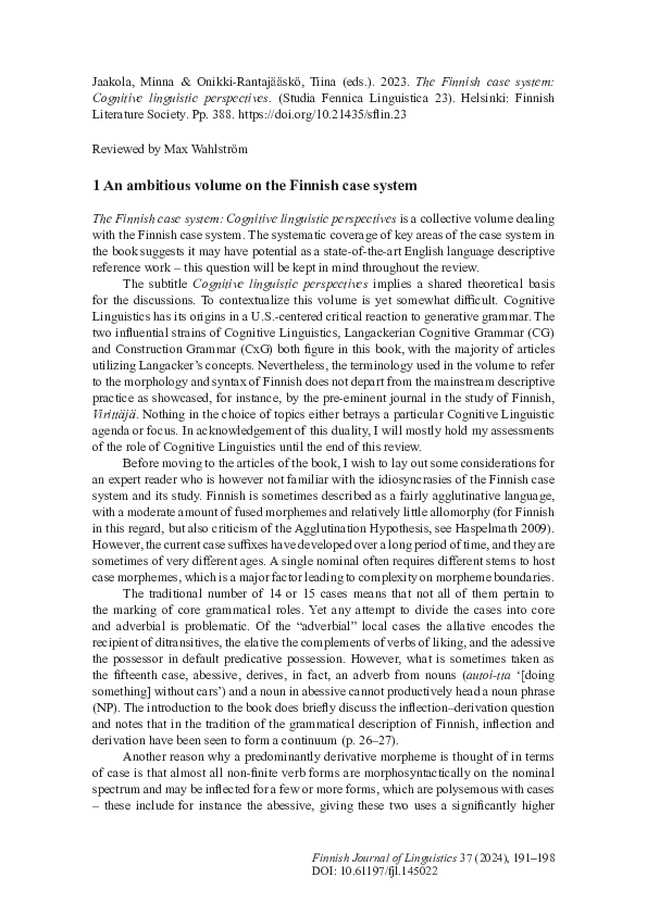 (PDF) Review of: Jaakola, Minna & Onikki-Rantajääskö, Tiina (eds.), The ...