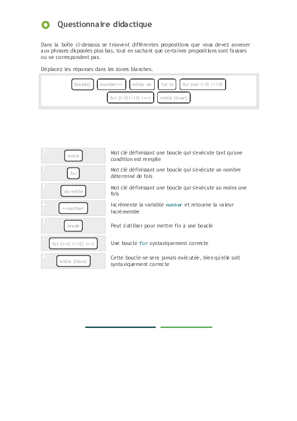 (PDF) Exercices Java Script interactifs