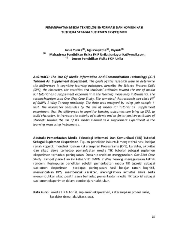 (PDF) Pemanfaatan Media Teknologi Informasi Dan Komunikasi Tutorial ...