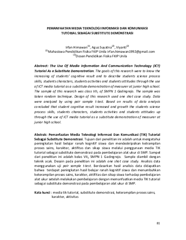 (PDF) Pemanfaatan Media Teknologi Informasi Dan Komunikasi Tutorial ...