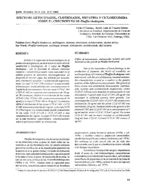 (PDF) Efecto de ketoconazol, clotrimazol, nistatina y cicloheximida ...