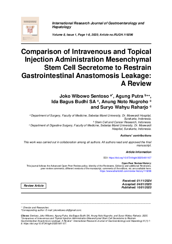 (PDF) Comparison of Intravenous and Topical Injection Administration ...