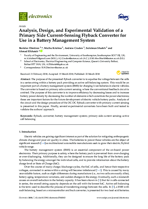 (PDF) Analysis, Design and Experimental Validation of Modified Simple Soft Switching DC-DC Boost ...