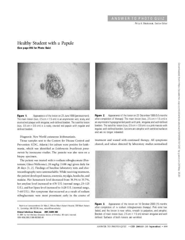 (PDF) Healthy Student with a Papule