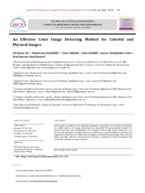(PDF) An Effective Color Image Detecting Method for Colorful and ...
