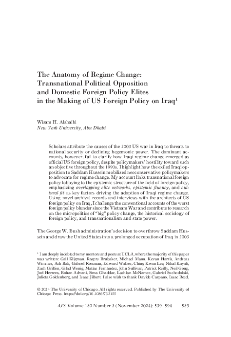 (PDF) The Anatomy of Regime Change: Transnational Political Opposition ...