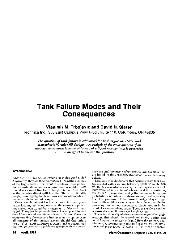 (PDF) Tank failure modes and their consequence (2)