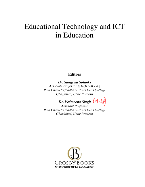 (PDF) Educational Technology and ICT in Education
