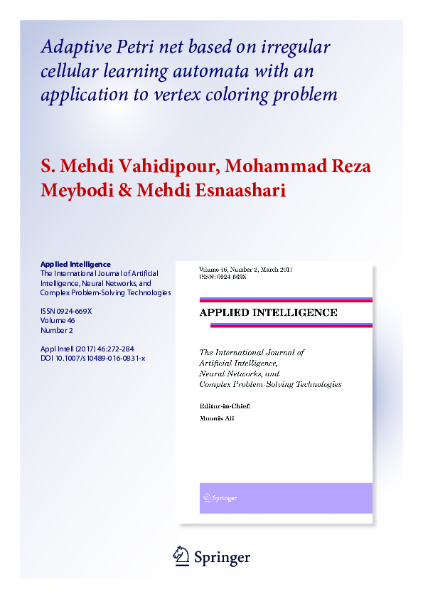 (PDF) Adaptive Petri net based on irregular cellular learning automata with an application to ...
