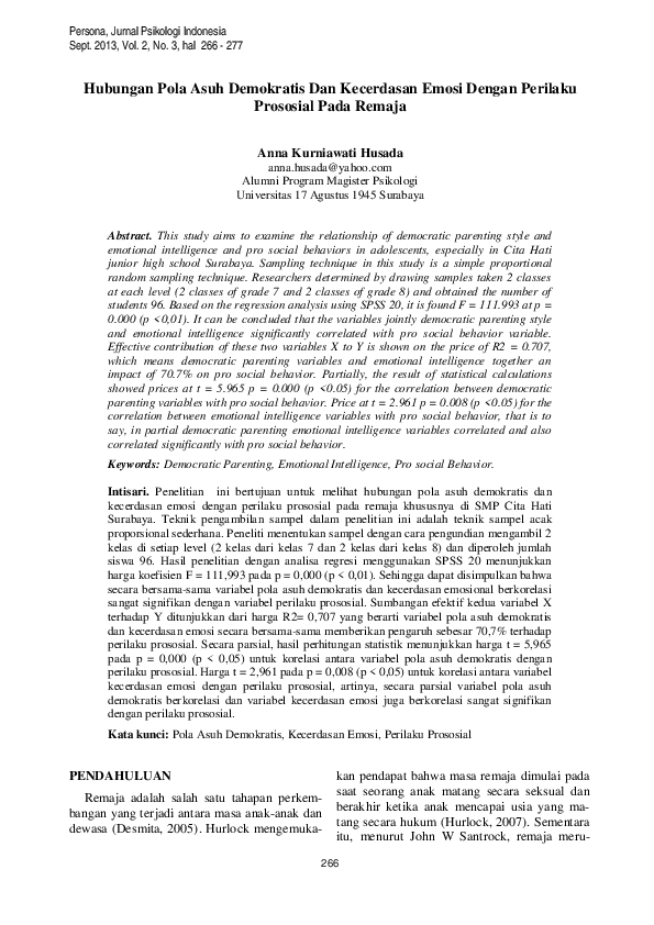 (PDF) Hubungan Antara Dukungan Sosial Dan Kualitas Attachment Pada Ibu Dengan Resiliensi Remaja ...