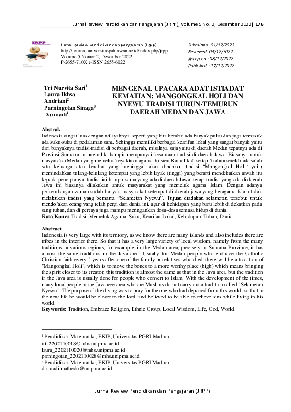 (PDF) Mengenal Upacara Adat Istiadat Kematian: Mangongkal Holi Dan ...