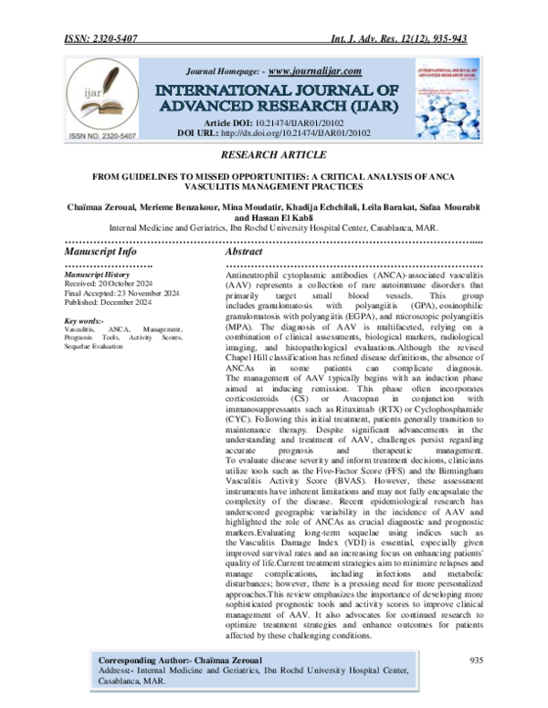 (PDF) From Guidelines to Missed Opportunities: A Critical Analysis of ...