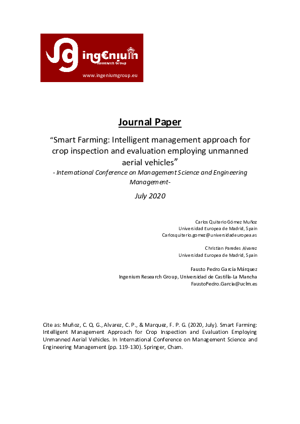 (PDF) Smart Farming: Intelligent Management Approach for Crop ...