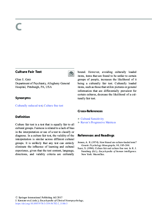 (PDF) Culture Fair Test