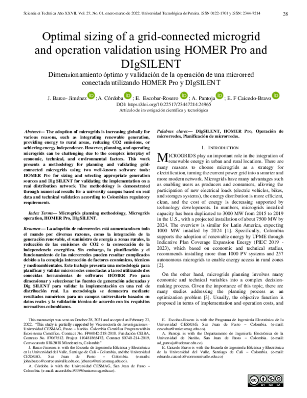 (PDF) Optimal sizing of a grid-connected microgrid and operation ...