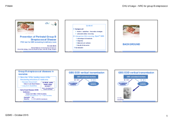 (PDF) Prevention of Perinatal Group B Streptococcal Disease - POC test ...