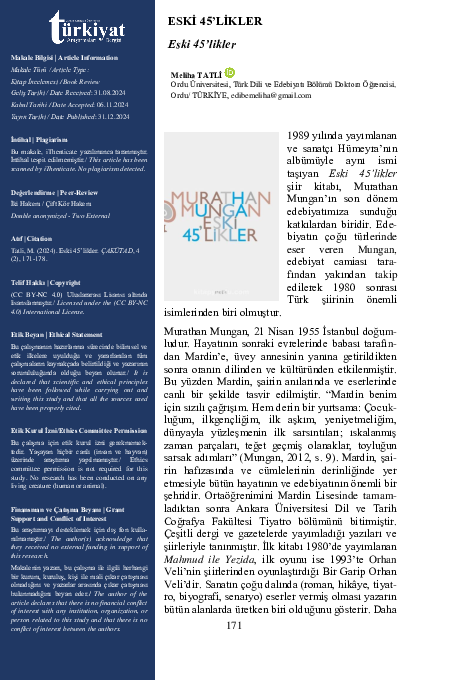 (PDF) Eski 45'likler