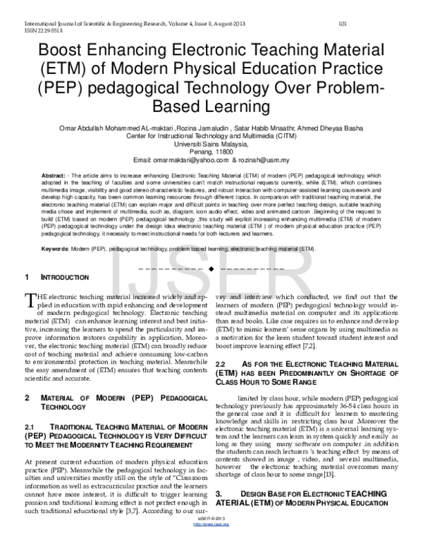 (PDF) Boost Enhancing Electronic Teaching Material ( ETM ) of Modern Physical Education Practice ...