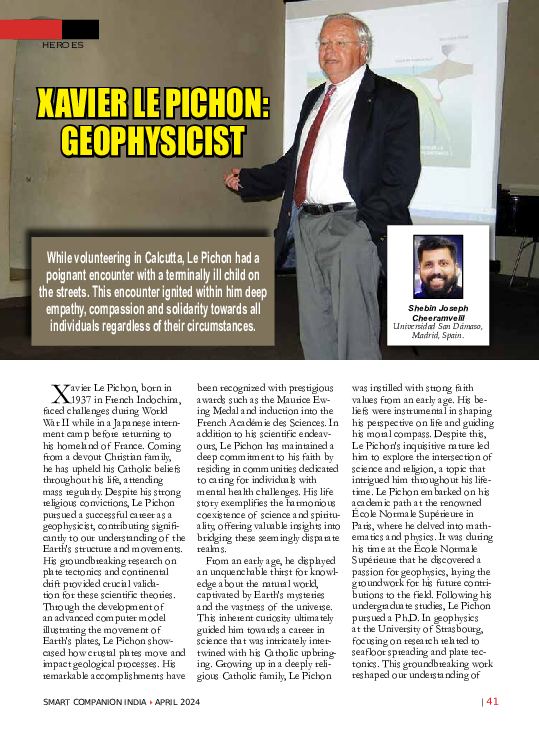 (PDF) Xavier Le Pichon - Geophysicist