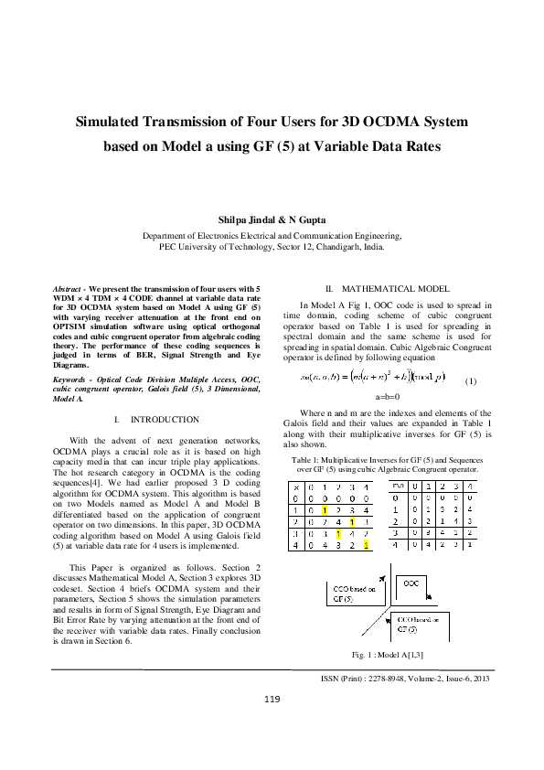(PDF) Simulated Transmission of Four Users for 3D OCDMA System based on ...