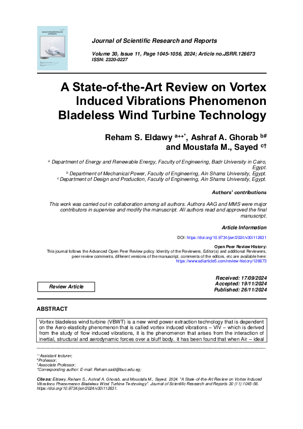(PDF) A State-of-the-Art Review on Vortex Induced Vibrations Phenomenon ...