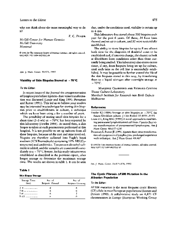 (PDF) The cystic fibrosis delta F508 mutation in the Albanian population