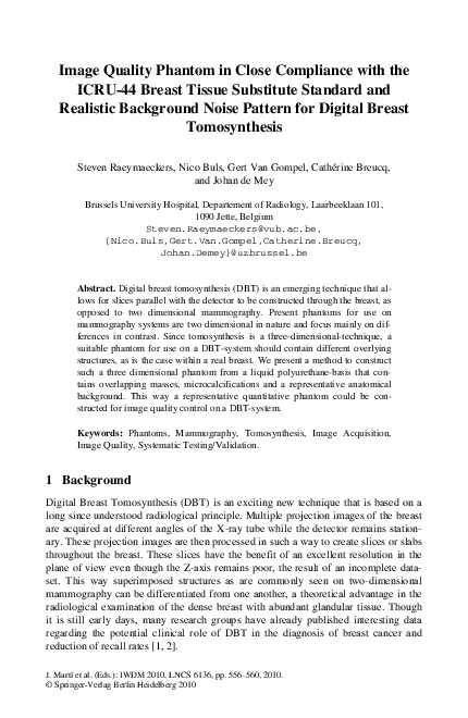 (PDF) Image Quality Phantom in Close Compliance with the ICRU-44 Breast ...